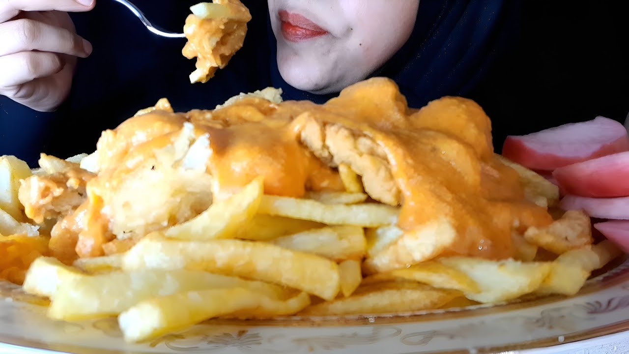 ASMR | FRIES AND CHICKEN STRIPS | MUKBANG | EATING SOUNDS - YouTube