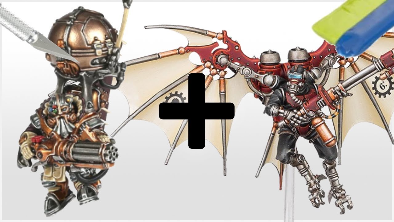 Kitbashing Steampunk Dwarves for D&D using Warhammer Minis - YouTube