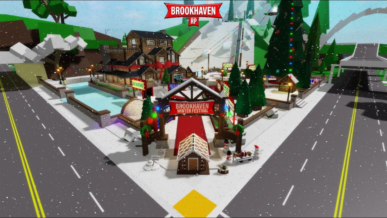 ОБЗОР НОВОГО ОБНОВЛЕНИЯ WINTER FESTIVAL В BROOKHAVEN RP - YouTube