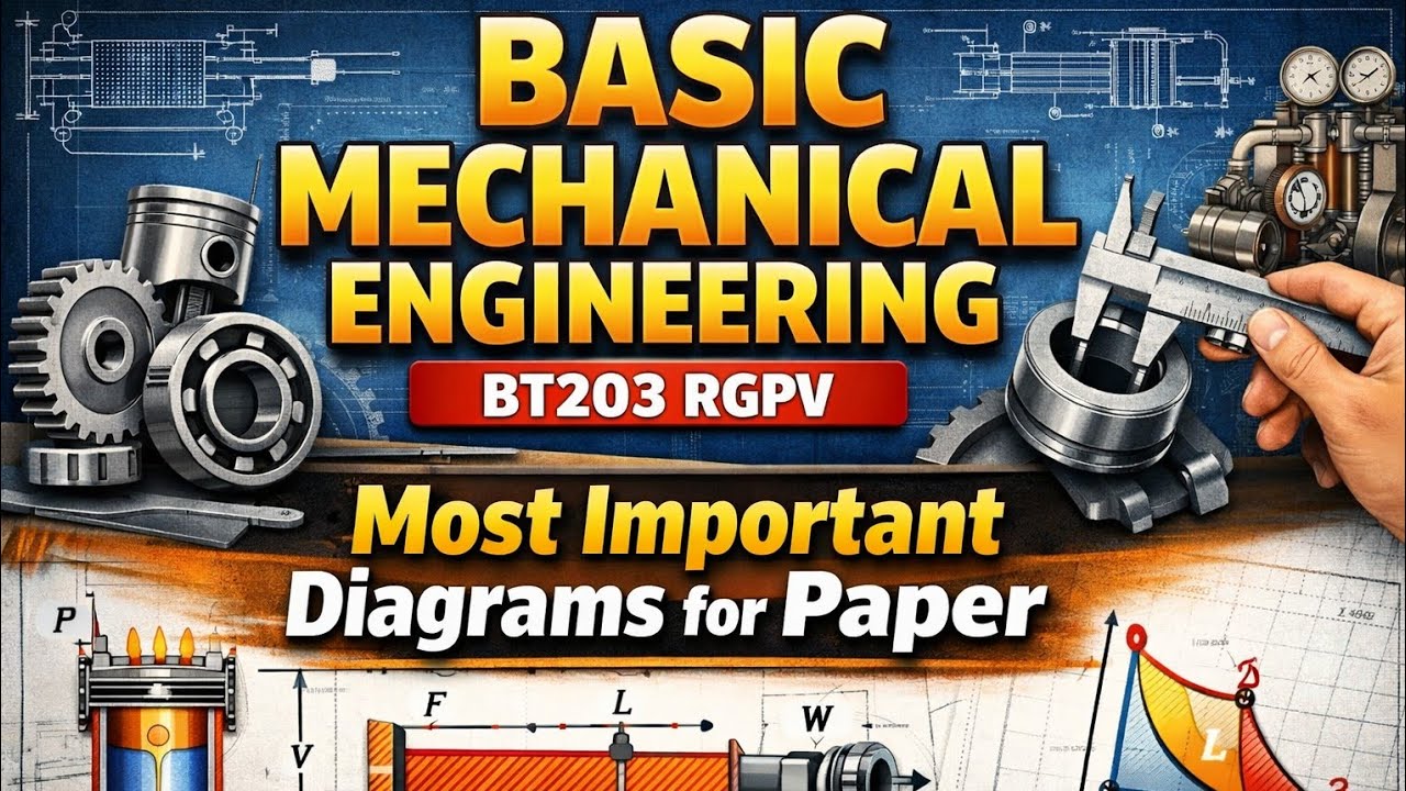 Basic Mechanical Engineering Most Important Diagrams and questions | BT ...