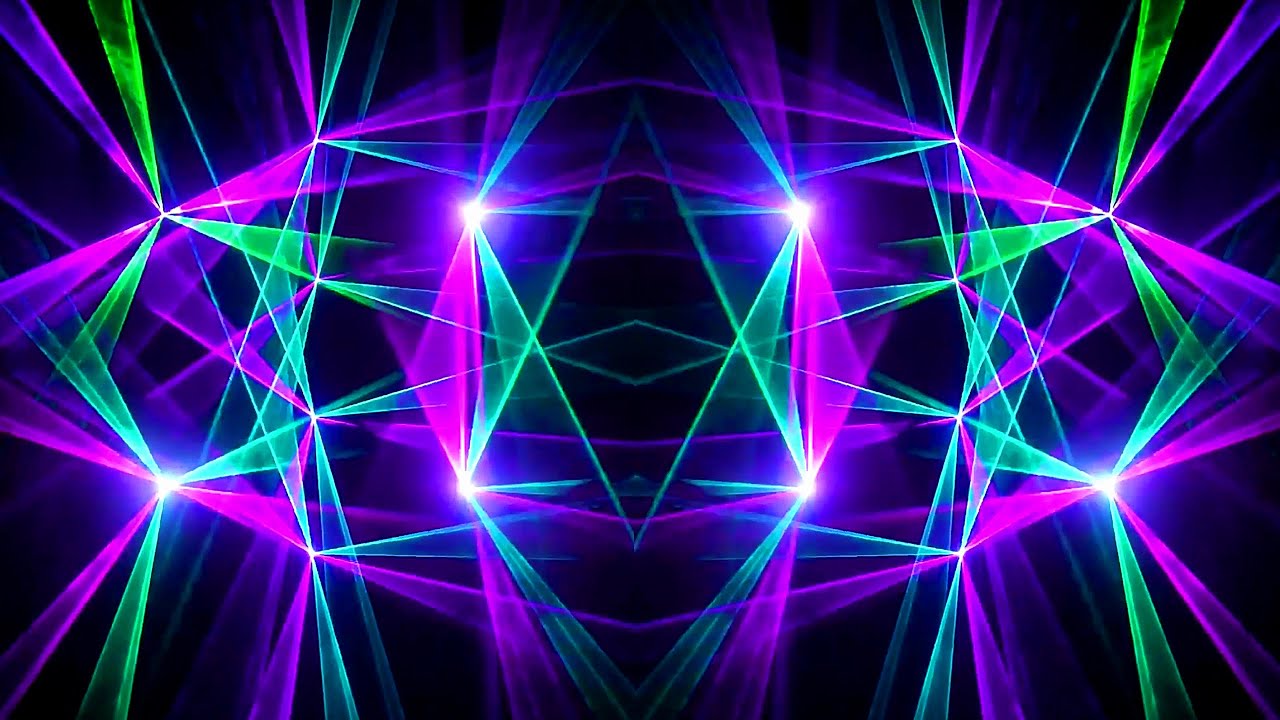 🌟 4K Laser Light Show DJ Visuals 🌟 Neon Laser VJ Loops No Copyright ...