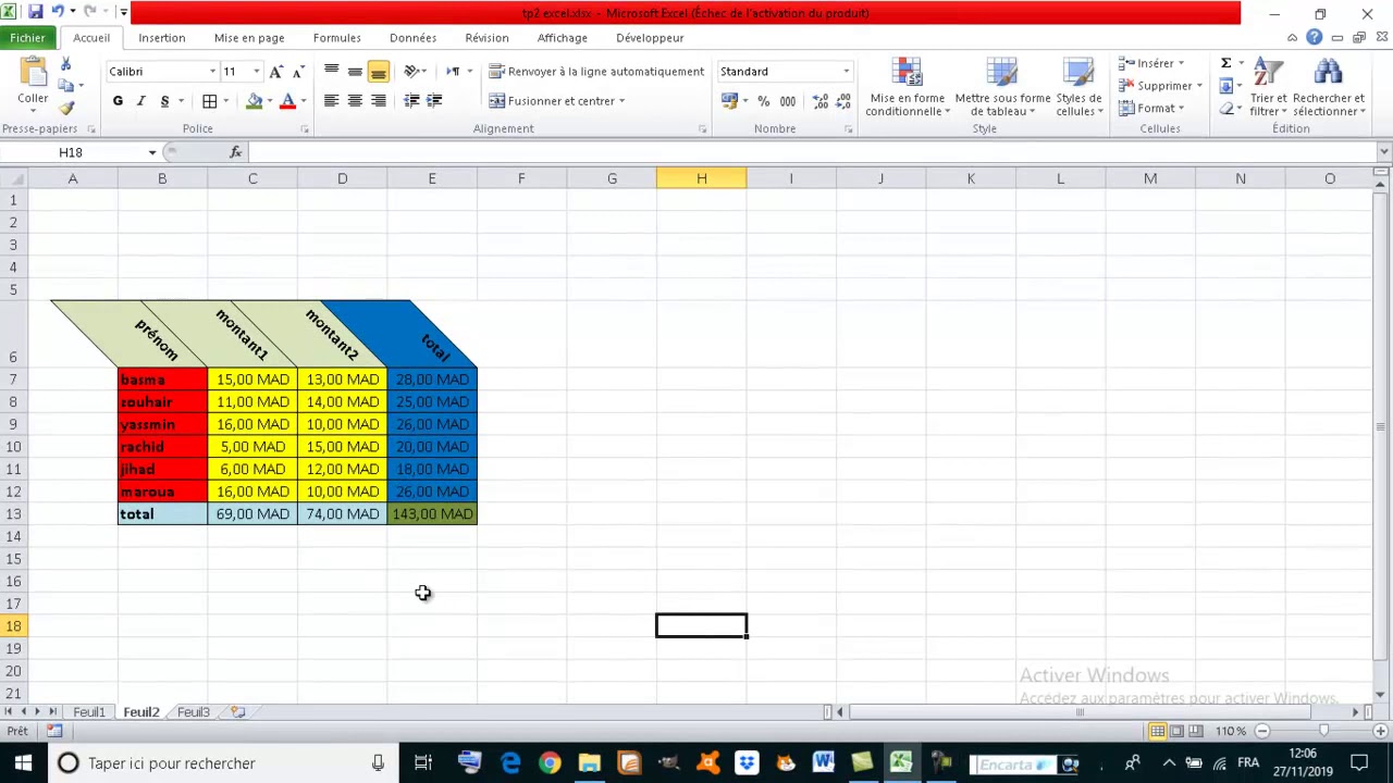 Tp2 excel - YouTube