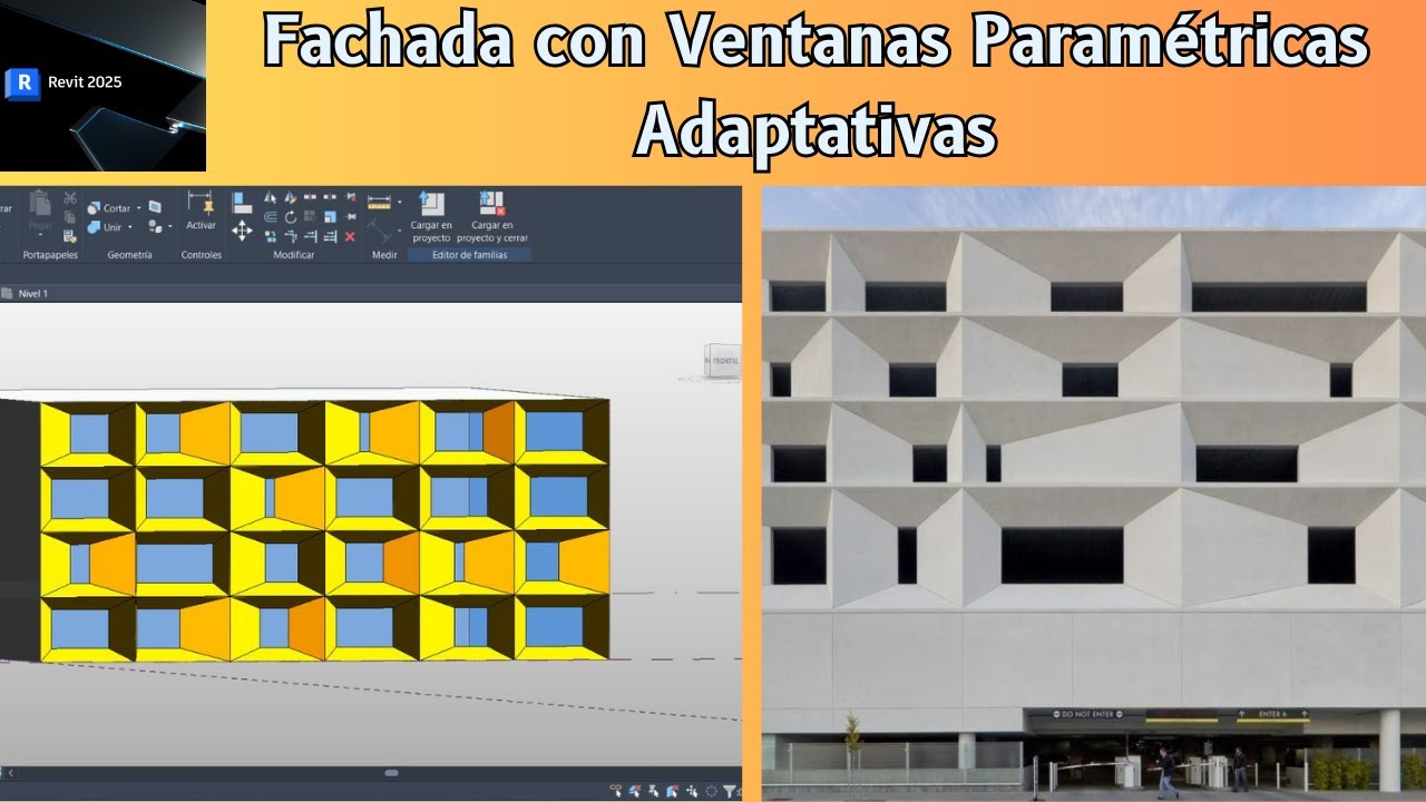 REVIT - Fachada con Ventanas Paramétricas Adaptativas - YouTube