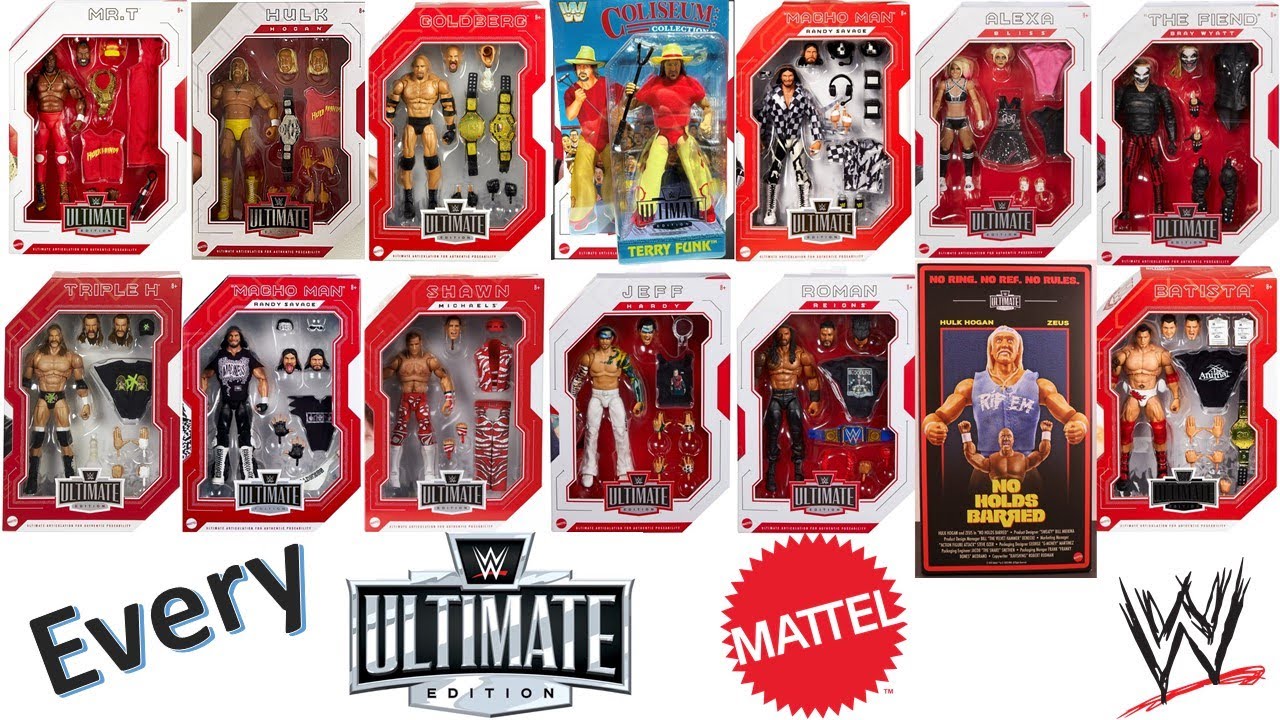 **see newer video** Every Mattel WWE Ultimate Edition Comparison List ...
