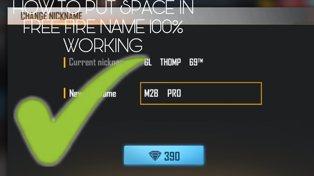 HOW TO PUT SPACE IN FREE FIRE NAME YouTube HOW TO PUT SPACE IN FREE FIRE NAME YouTube