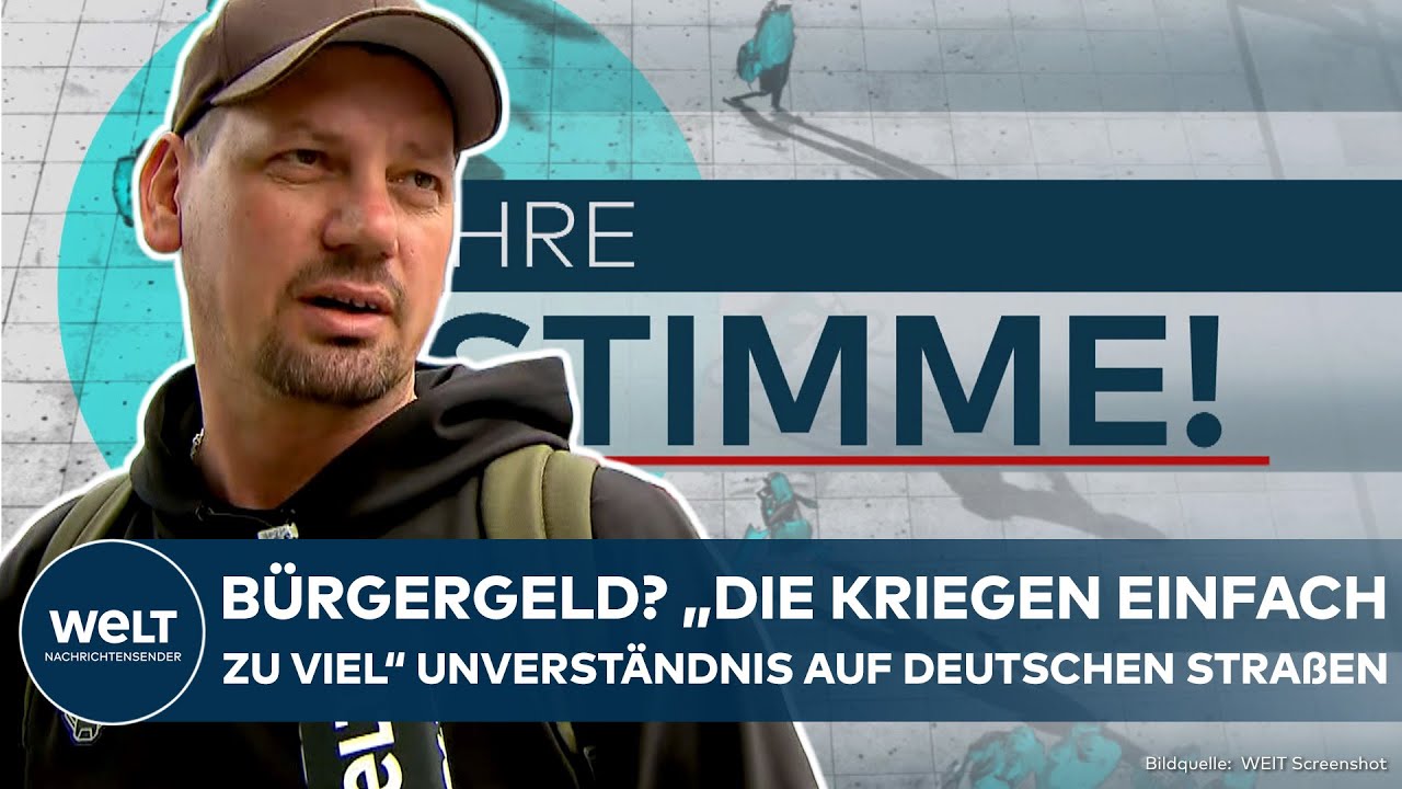 DEUTSCHLAND: Heftige Debatte ums Bürgergeld! Das sagen die Deutschen ...