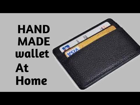 Make wallet at home|Wallet leather - YouTube