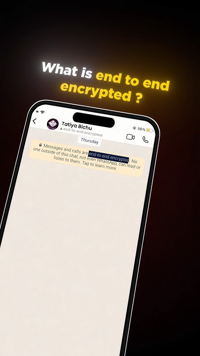 WhatsApp end to end encrypted explained ! - YouTube
