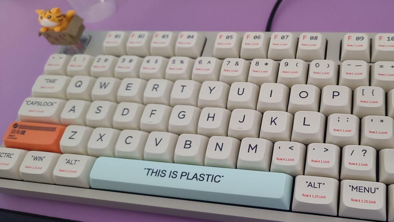 Keychron C1 Retro Tenkeyless Keyboard | Keycaps Mod | Sound Test - YouTube