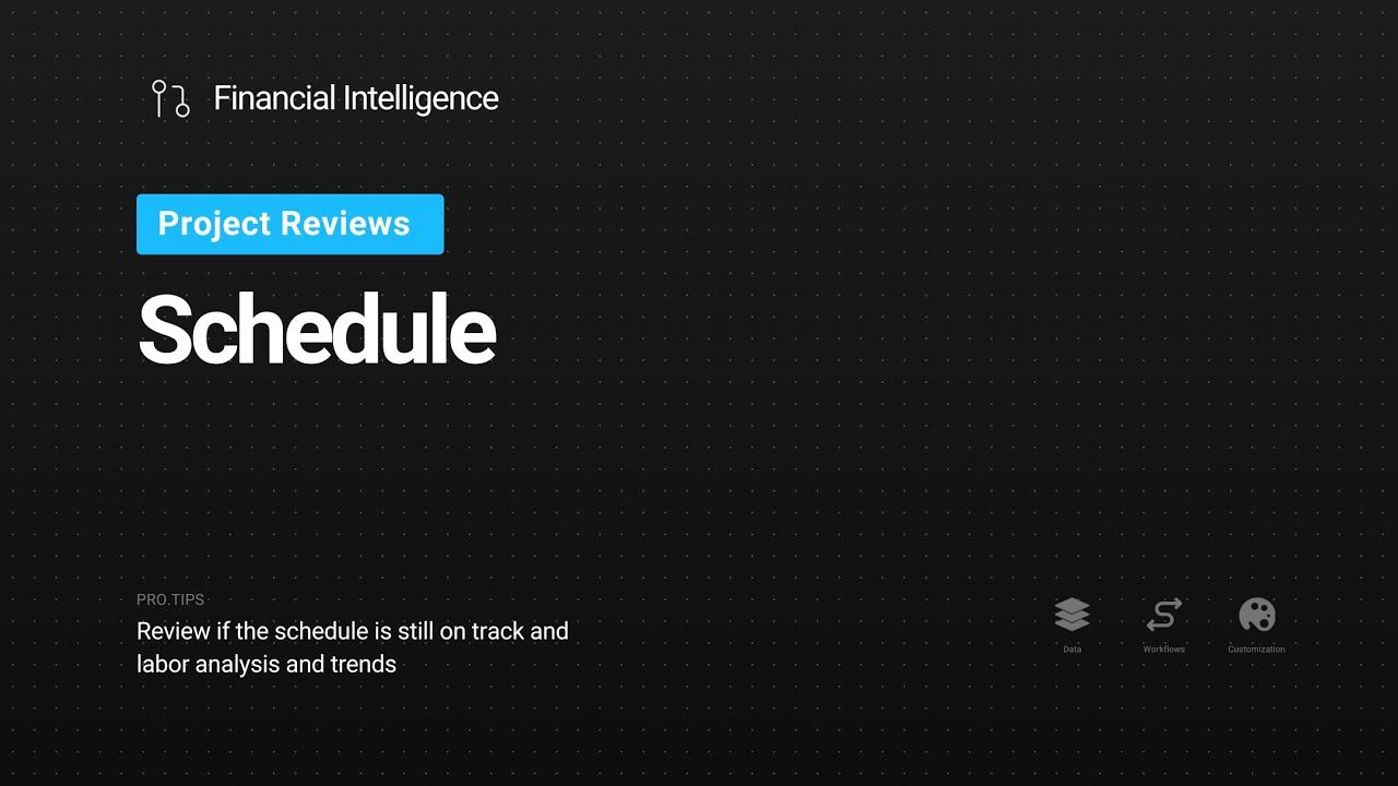 Project Reviews: Schedule - YouTube