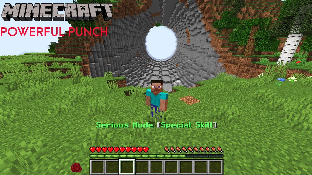 MINECRAFT, BUT WE HAVE SUPER PUNCH POWER - YouTube