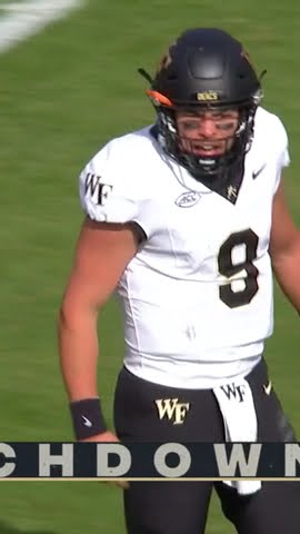 🗣️ TOUCHDOWN TATE CARNEY #wakeforest #wakeforestfootball #demondeacons ...