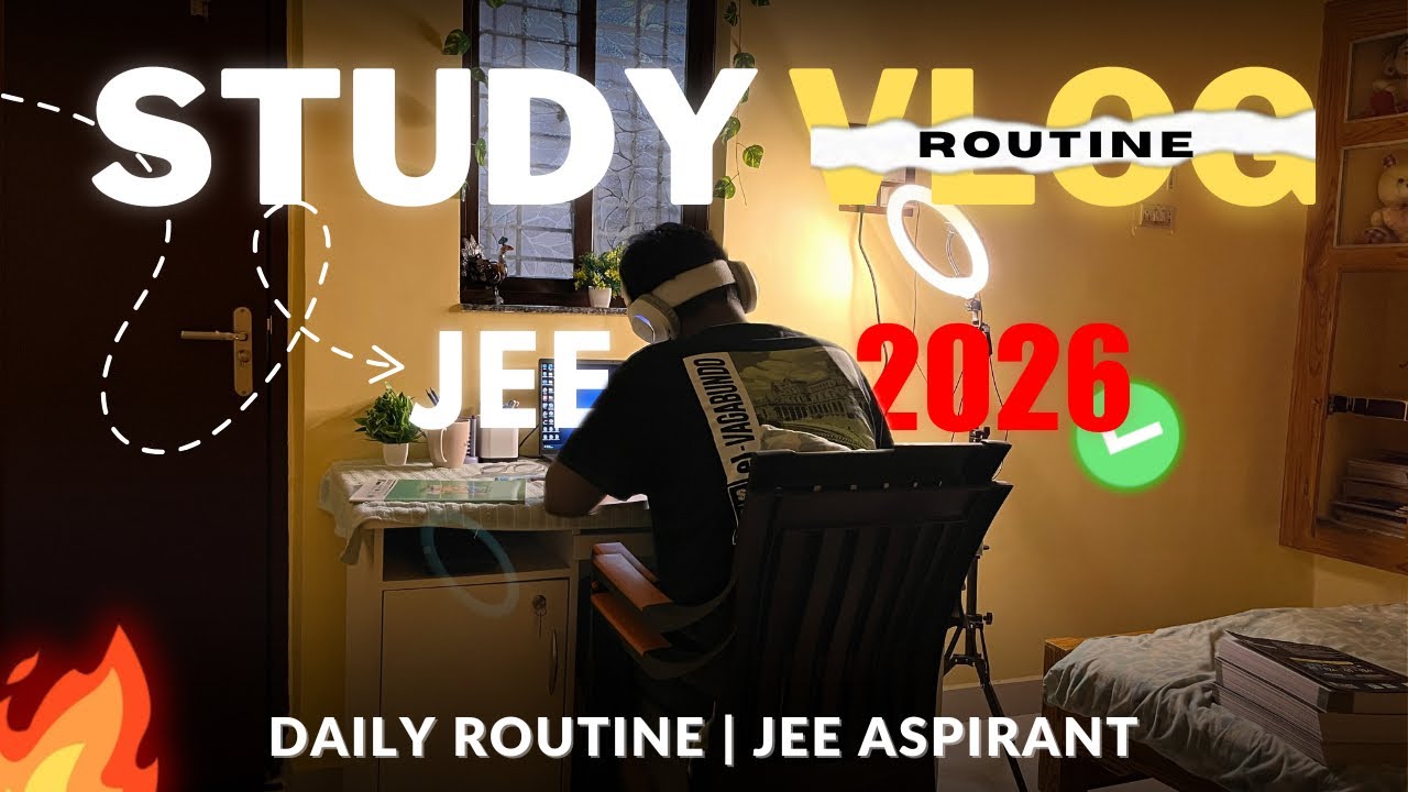 Daily Routine Of An 11th Grader 🤕 | Jee 2026 Aspirant 🤧 | Study Vlog 🕊️ ...
