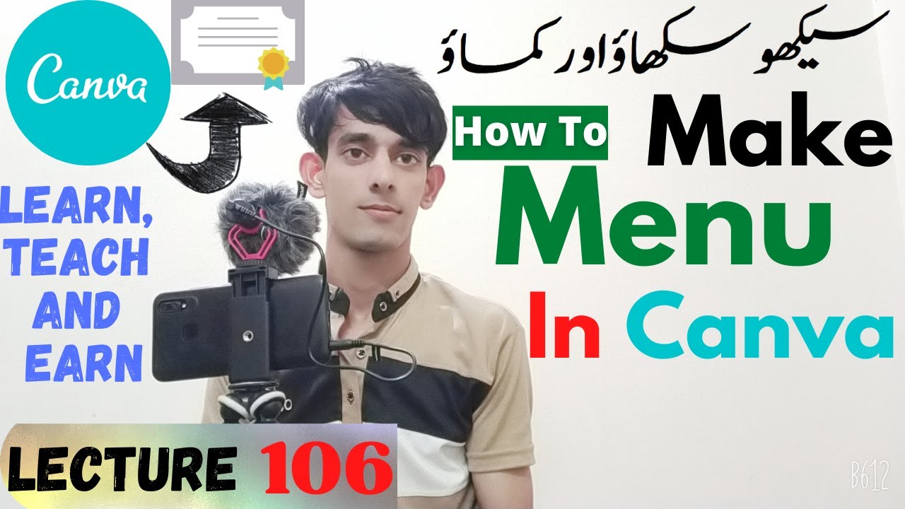 How to Make Menu in Canva - YouTube