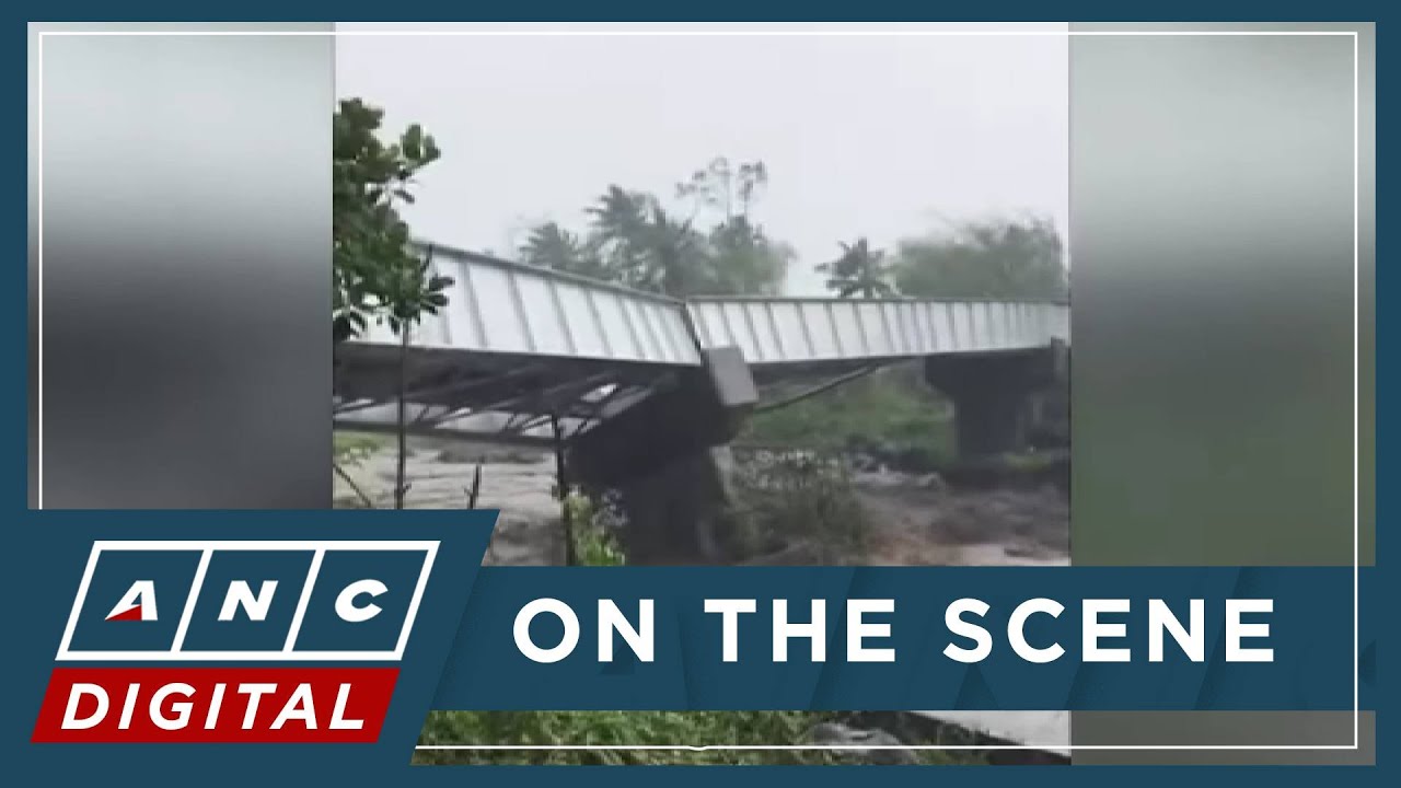 LOOK: PNR railway bridge in Guinobatan, Albay tilts due to strong flood ...
