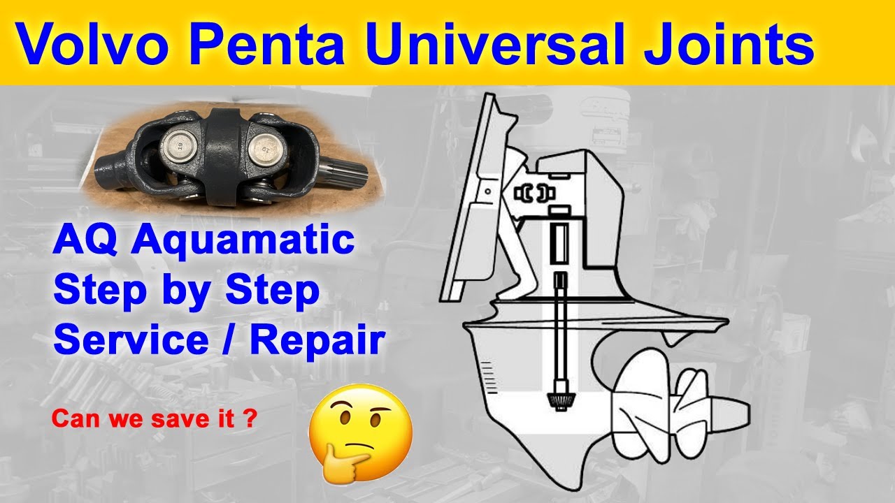 Volvo Penta Sterndrive - U Joint Replacement AQ Series - YouTube