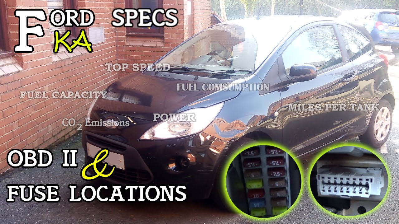Ford KA, specs, OBD II, Fuse locations - YouTube