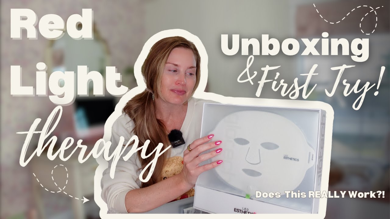 RED & BLUE Light Therapy Mask Unboxing & First Impressions! - YouTube