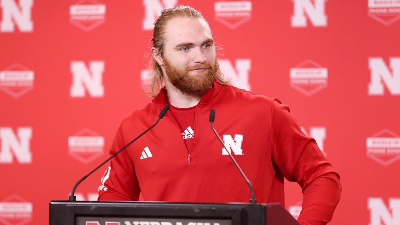 Nebraska's Isaac Gifford full press conference following spring ...