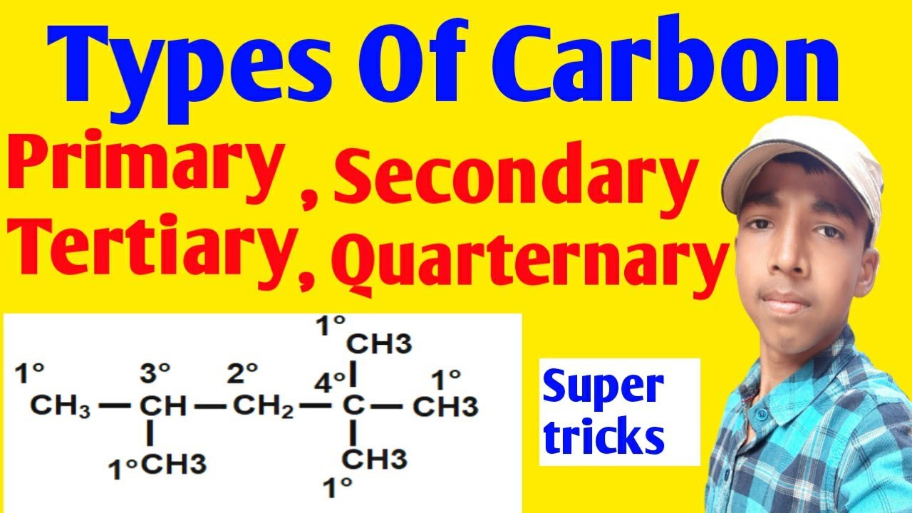 Types of Carbon:- Primary, Secondary, Tertiary, Quarter quarternary ...