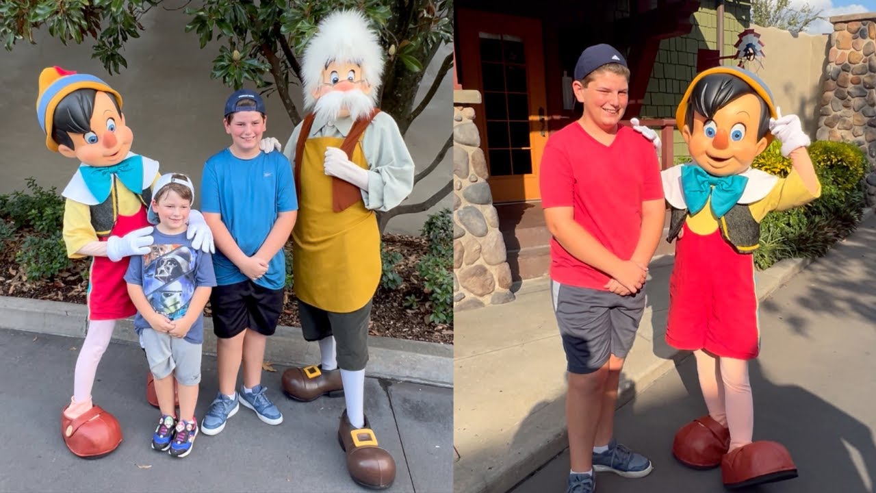 Meeting Pinocchio & Geppetto Meet & Greet (3 Times) in Hollywood ...