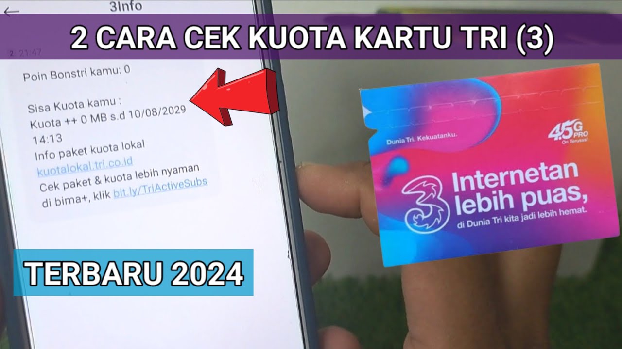 Cara Cek Kuota Tri (3) Terbaru 2024 - YouTube