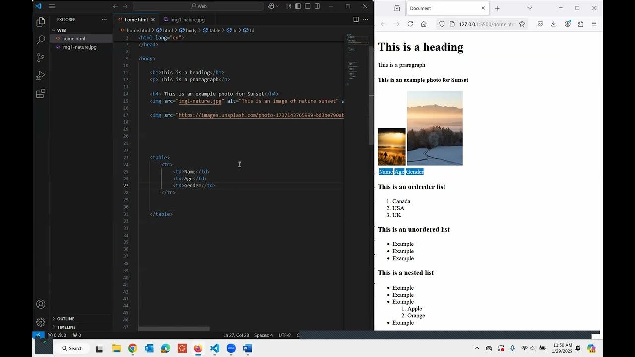 Learn HTML Full Course for Beginners (Part 4) – HTML Tables Explained ...