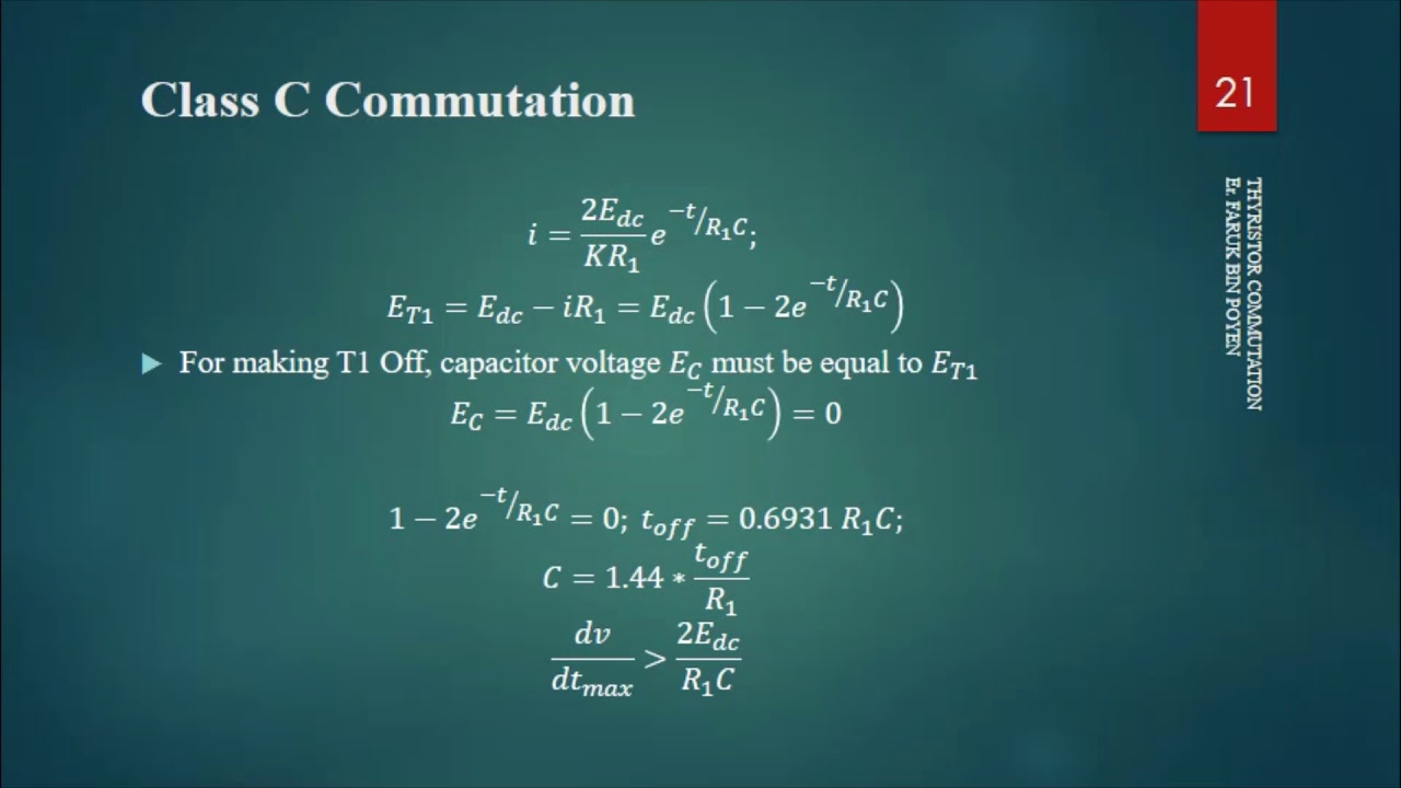Thyristor Commutation Techniques #power #electronics #thyristor # ...