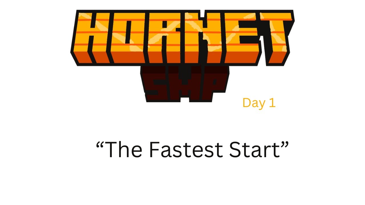 The Fastest Start | Hornet SMP (HSP) Pt. 1 - YouTube