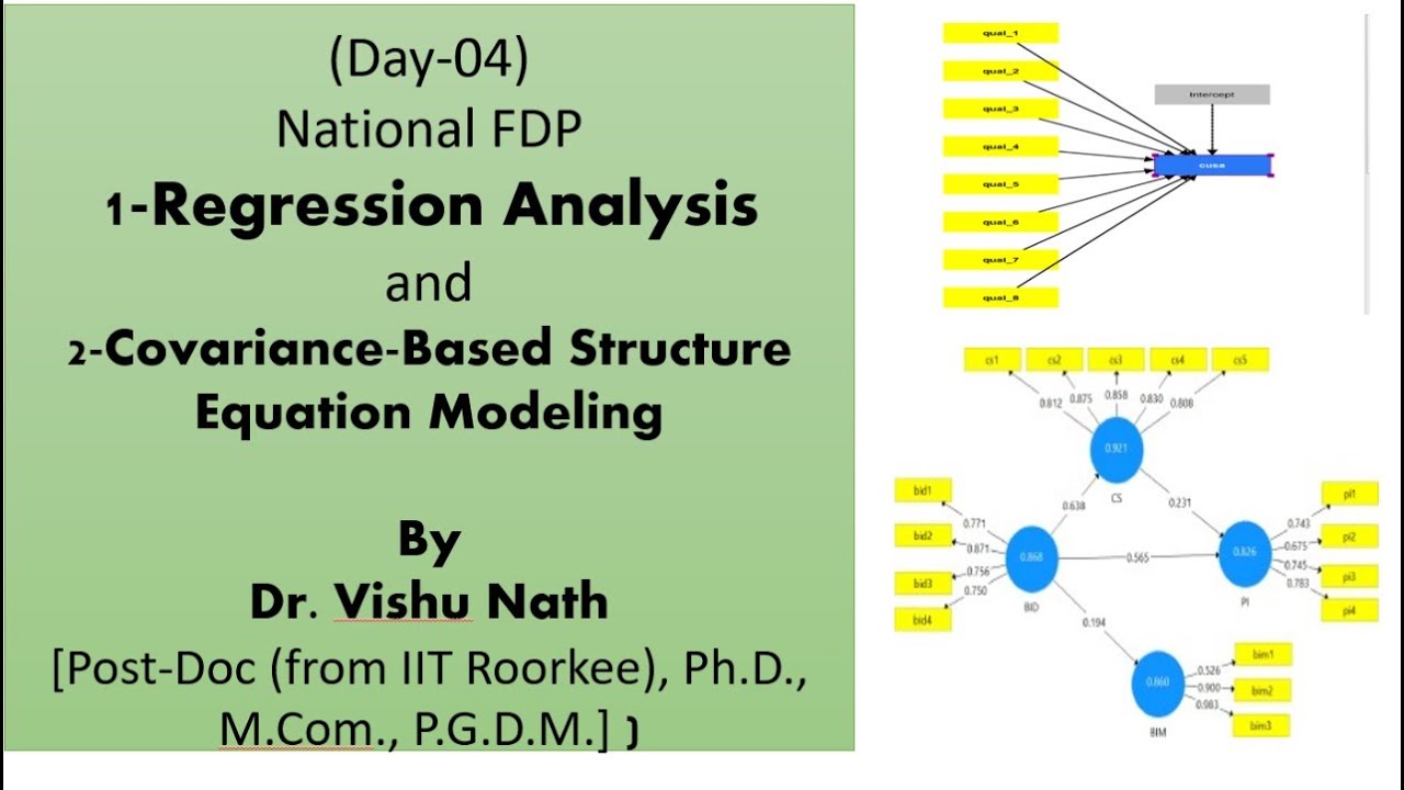 Covariance Based Structure Equation Modeling (National FDP) - YouTube