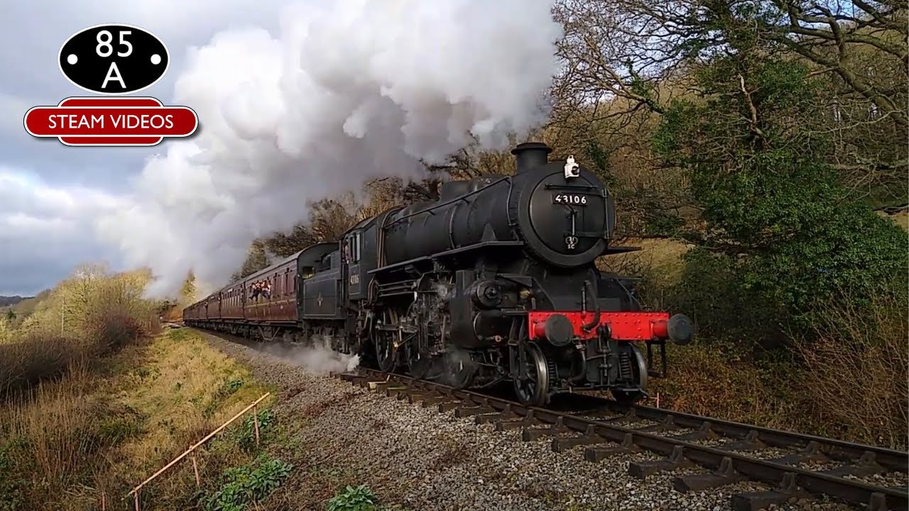 LMS Ivatt 4MT No. 43106 raises echoes past Orchard Crossing | SVR ...