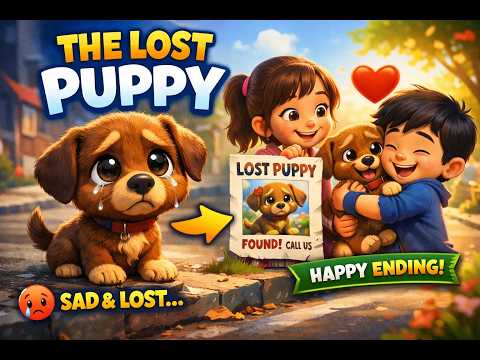 The Lost Puppy 🐶💔 | Emotional Story with Happy Ending ❤️ | Kids Moral Story @zeekidzmedia