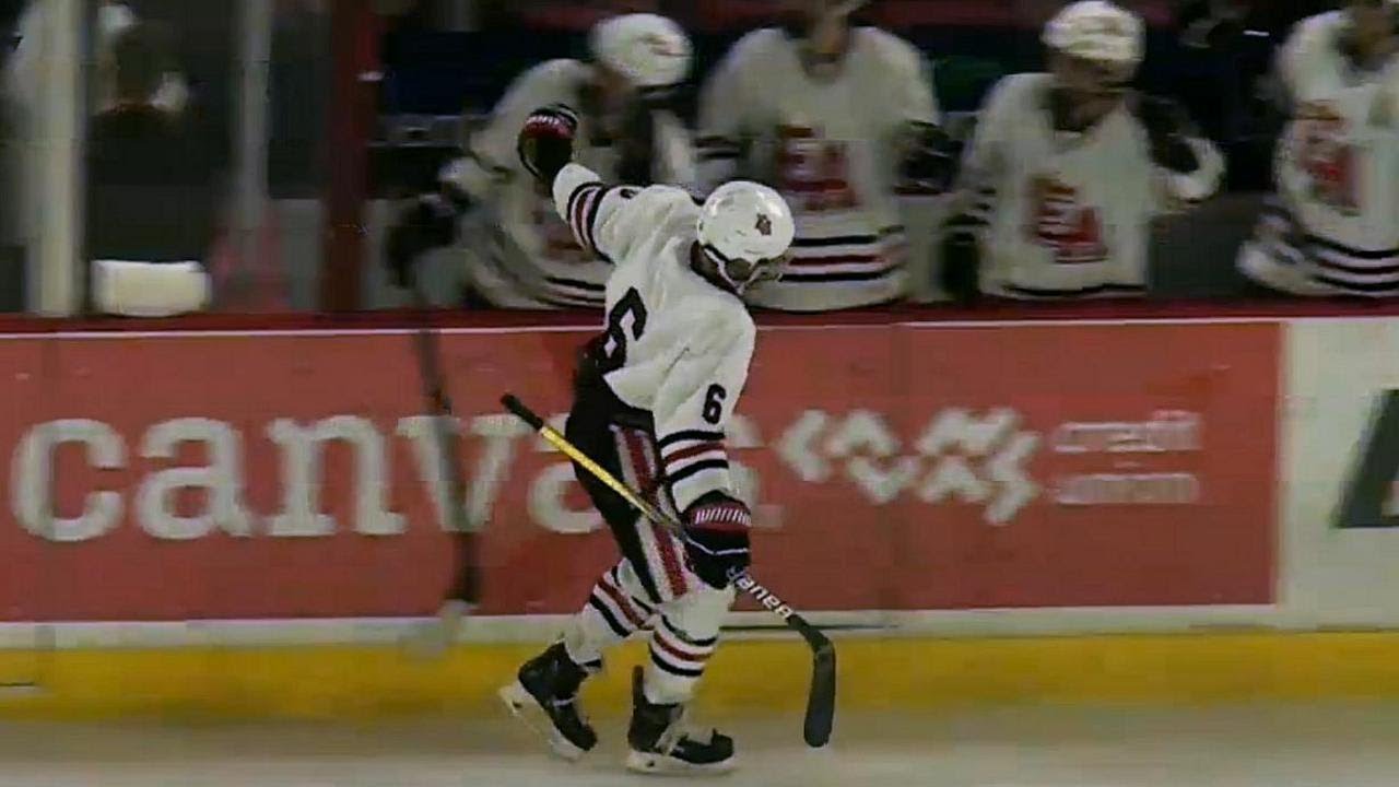 Kaden Dunham hat trick in quarterfinals | Denver East - YouTube