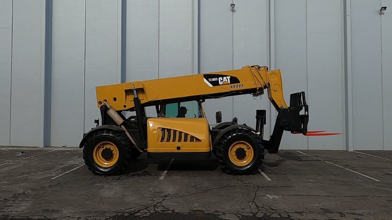 CATERPILLAR TL1055 10,000lb Diesel #0389 - Telehandler For Sale - YouTube