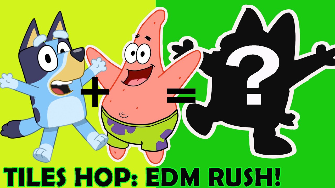 BLUEY VS PATRICK STAR VS SECRET CHARACTER | TILES HOP EDM RUSH - YouTube