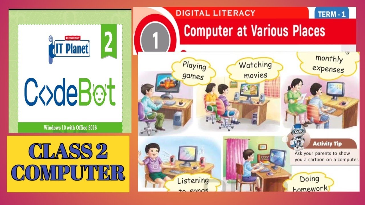 Computer At Various Places Chapter 1 Class 2 Computer Codebot Aps Youtube