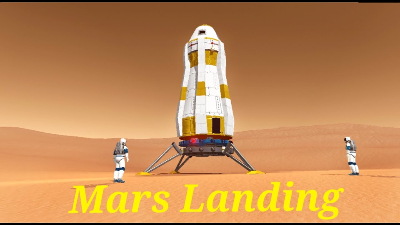 Mars man mission with "The Martian" movie lander | Simple rockets 2 ...