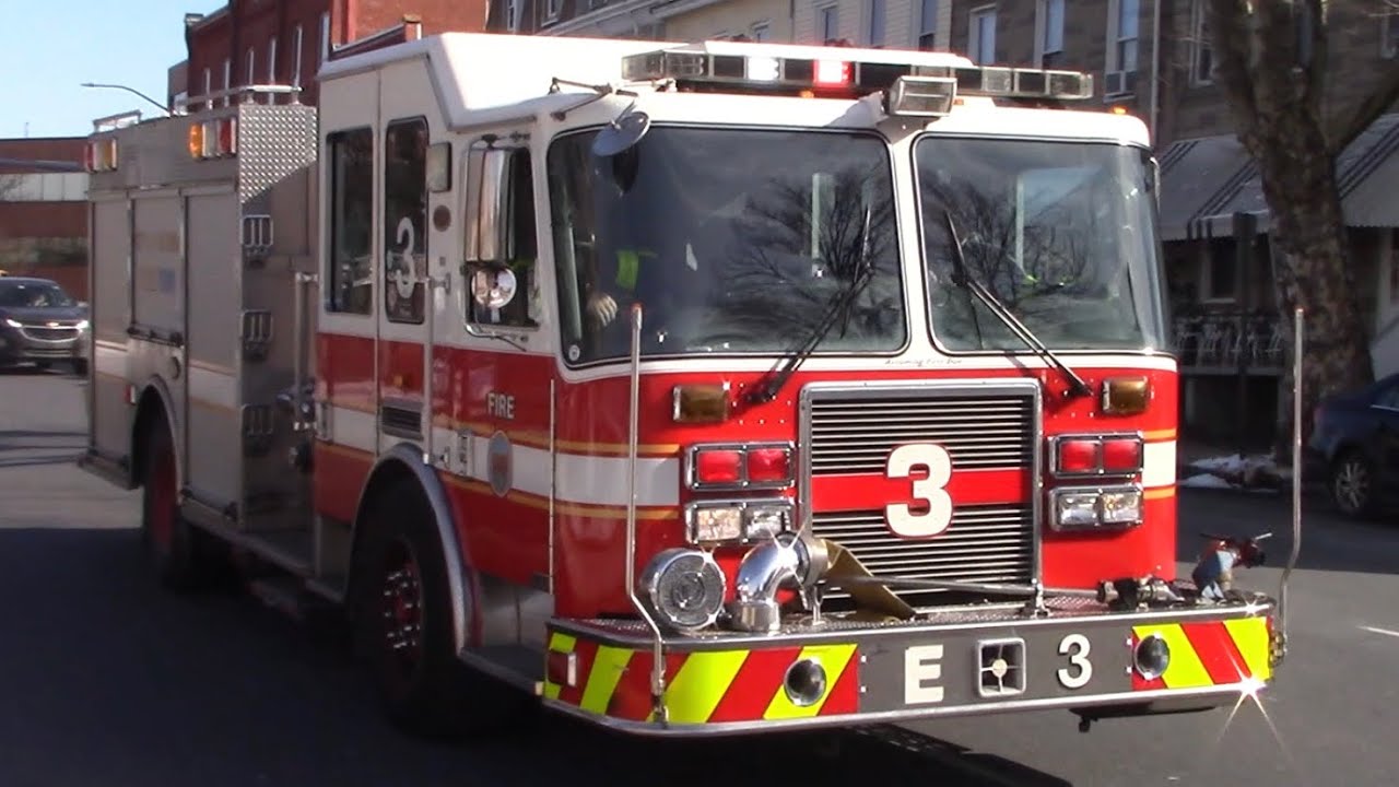 Reading Fire Department Engine 3 Responding - YouTube