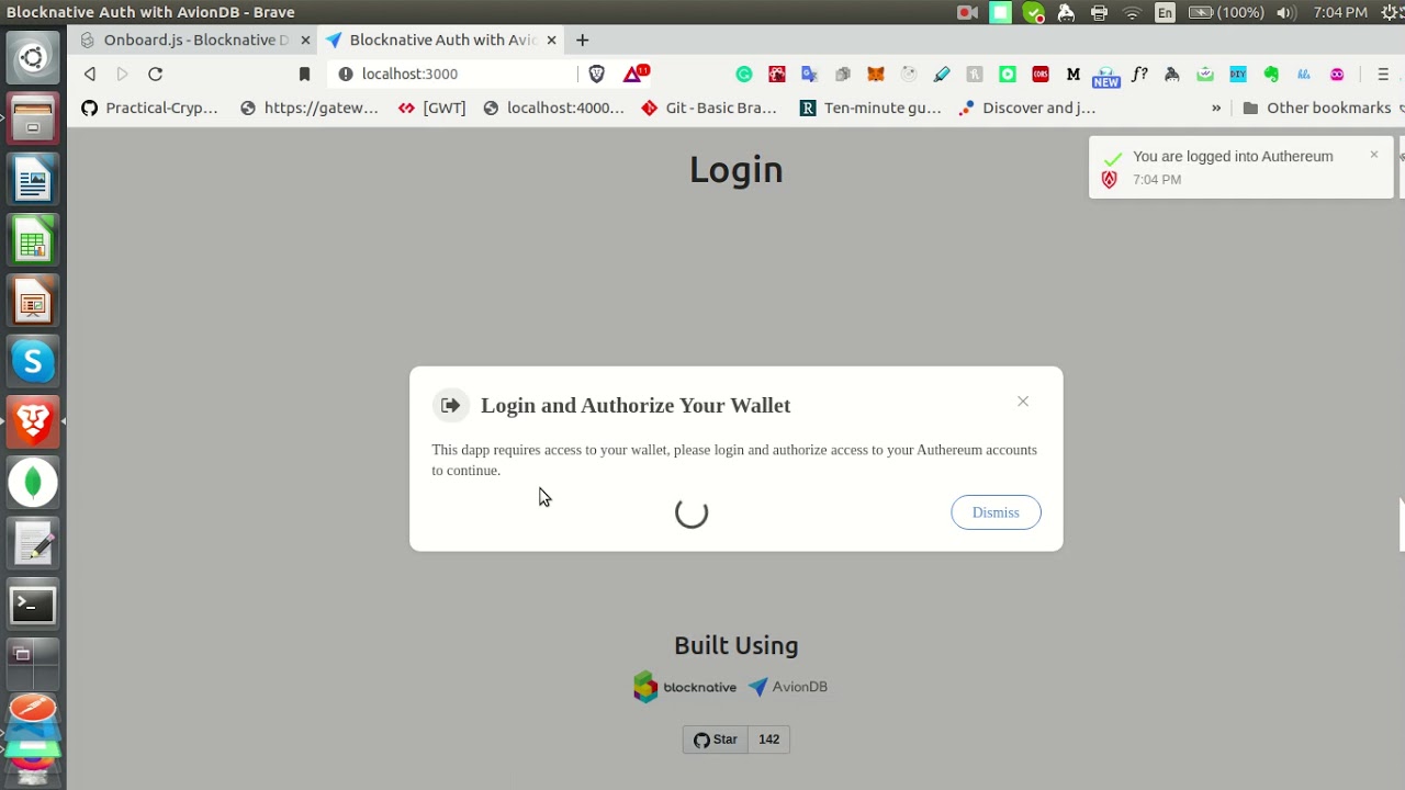 Authereum based Authentication with AvionDB - YouTube