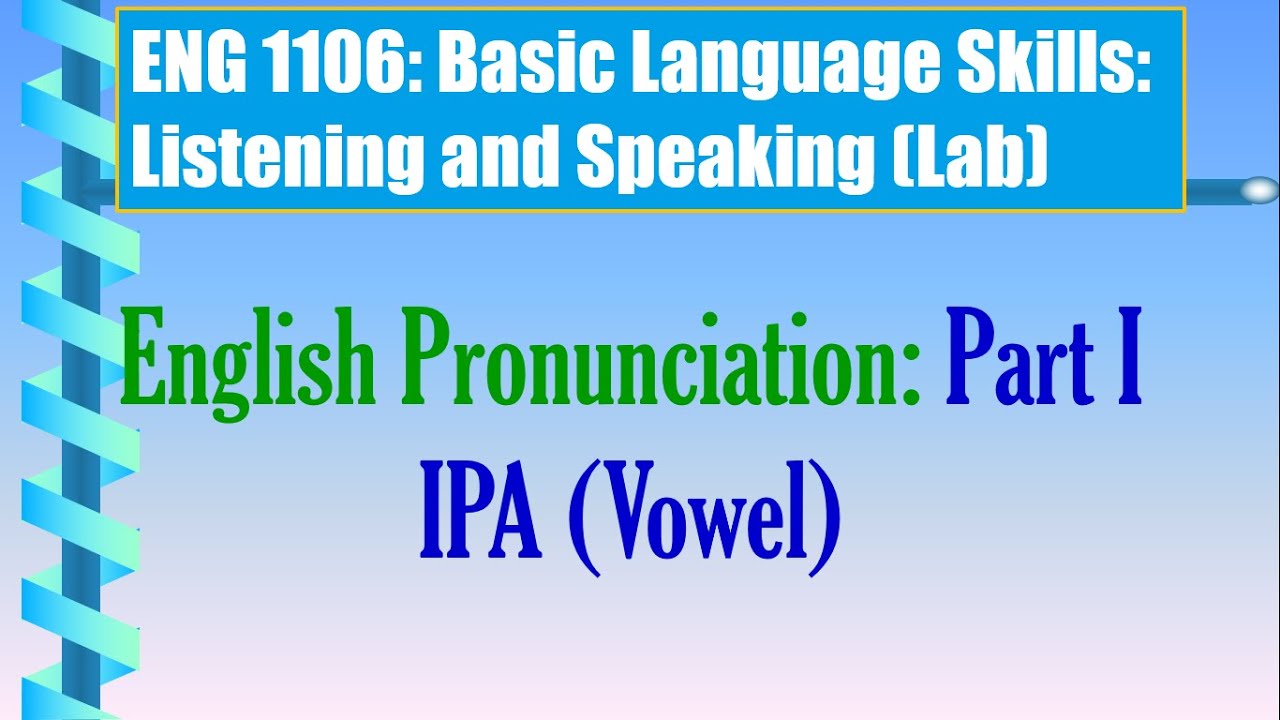 IPA Symbols for English Vowel Sounds - YouTube