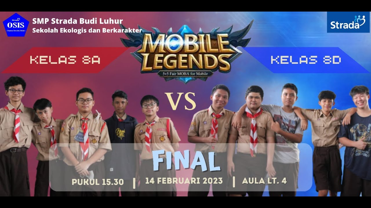 Final Classmeeting Mobile Legends SMP Strada Budi Luhur - YouTube