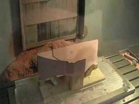 cnc machining ren board - YouTube