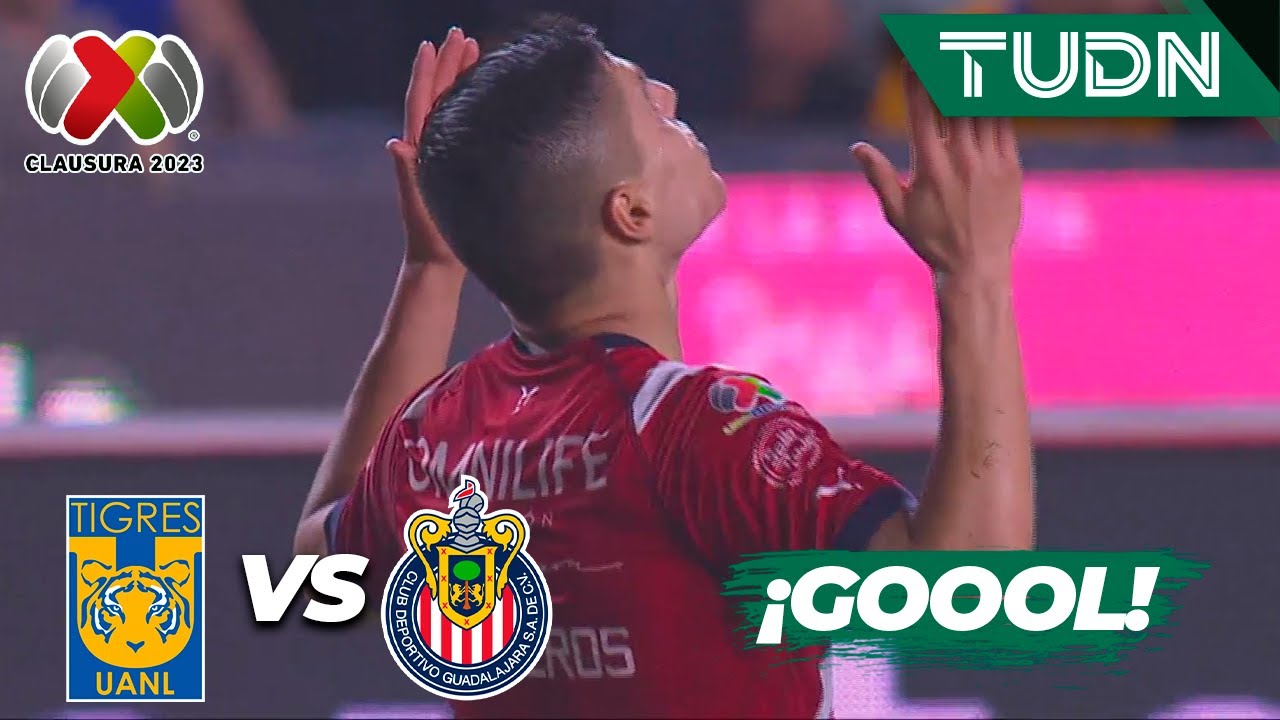 ¡GOLAZO DEL REBAÑO! La puso pegada al poste | Tigres 0-2 Chivas ...