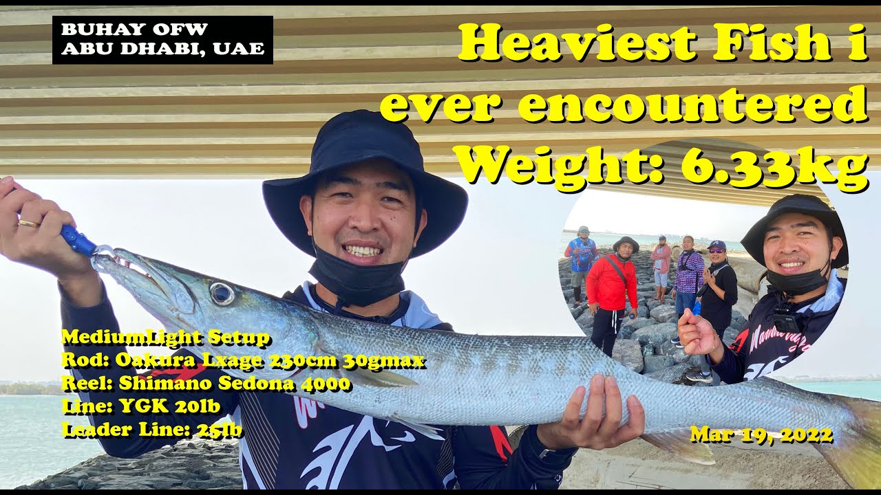 Huge Fish caught in Abu Dhabi waters | 6.33kg fish | ABU DHABI FISHING ...