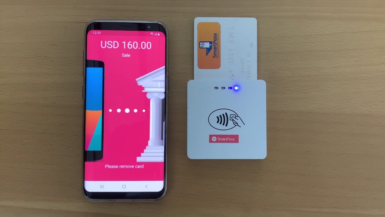 Demo of CR100 using Chip with PIN entry on glass - YouTube