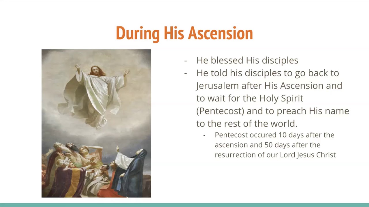 Sunday School - Grade 03 - The Ascension - 5/31/2020 - YouTube
