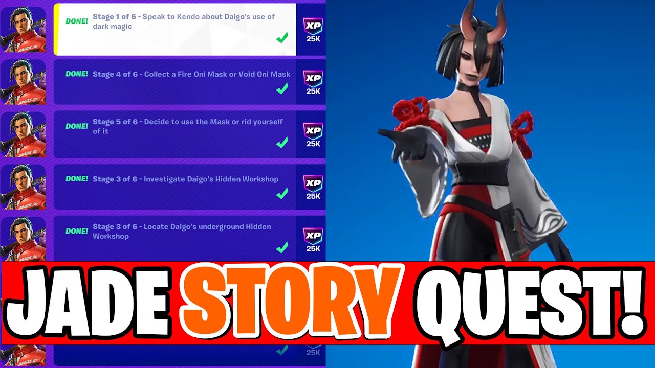 How To Complete Jade The Mask Quest in Fortnite Chapter 6 - Story ...