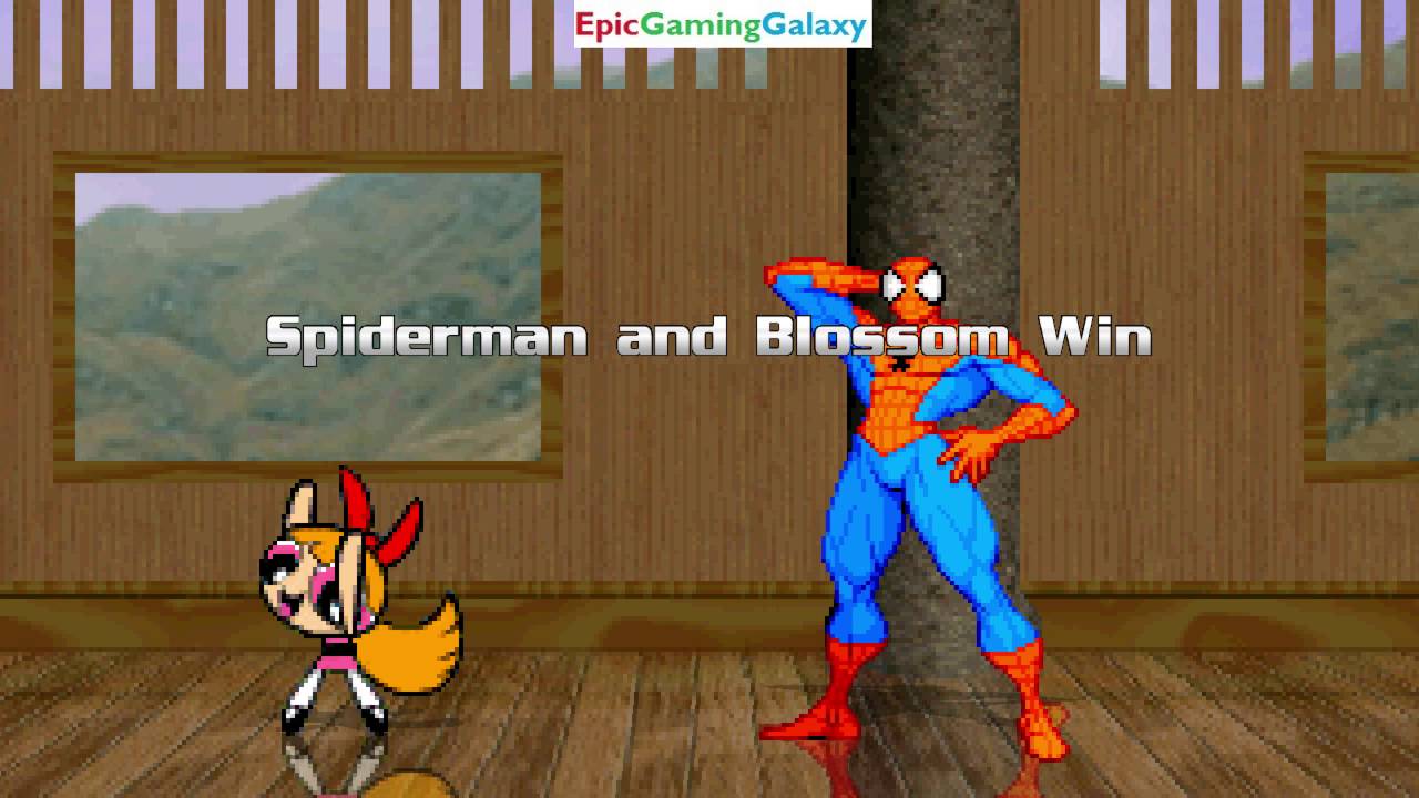 Spider-Man And Blossom The Powerpuff Girl VS Marrow & Agent Smith In A ...