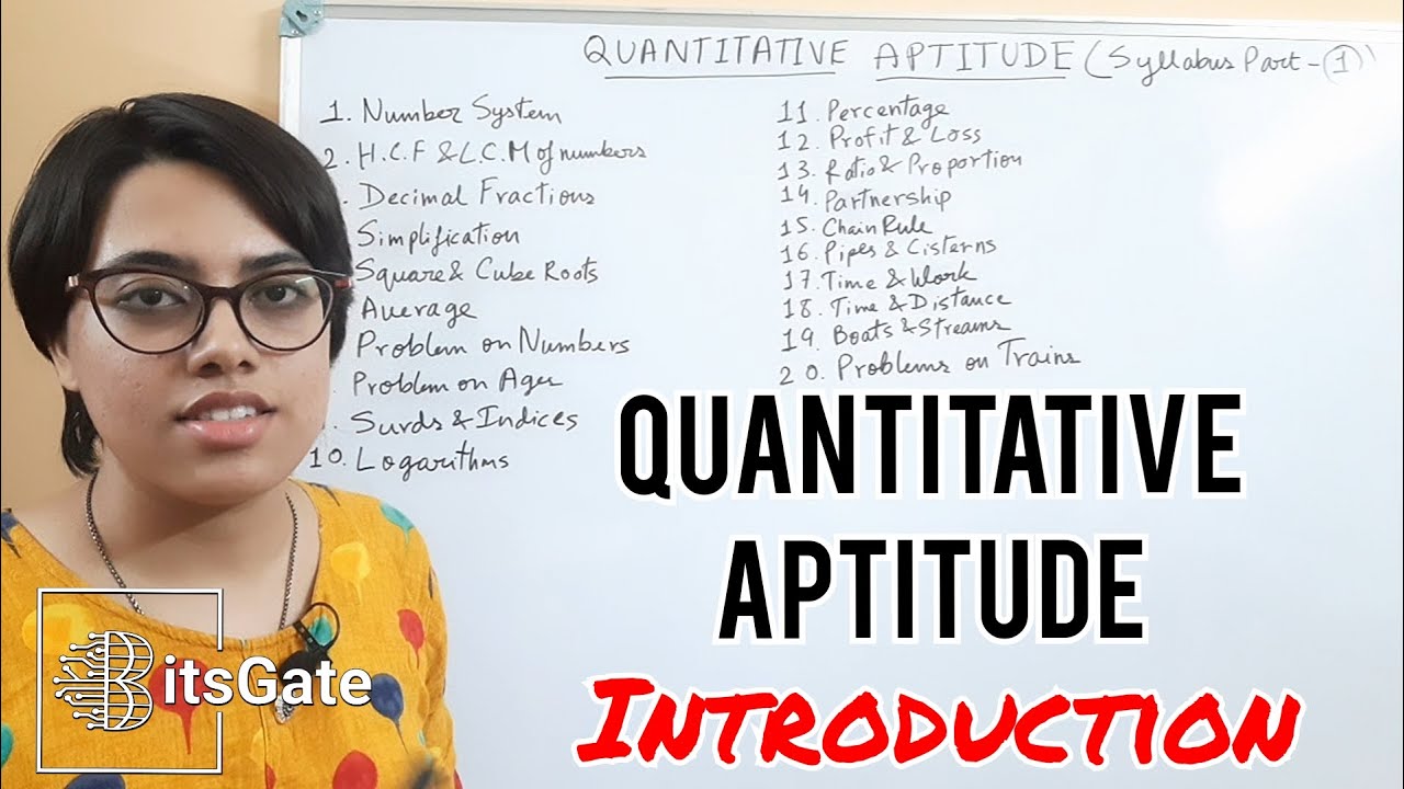 Quantitative Aptitude INTRODUCTION | General Aptitude | By Shibadrita Ghosh - YouTube