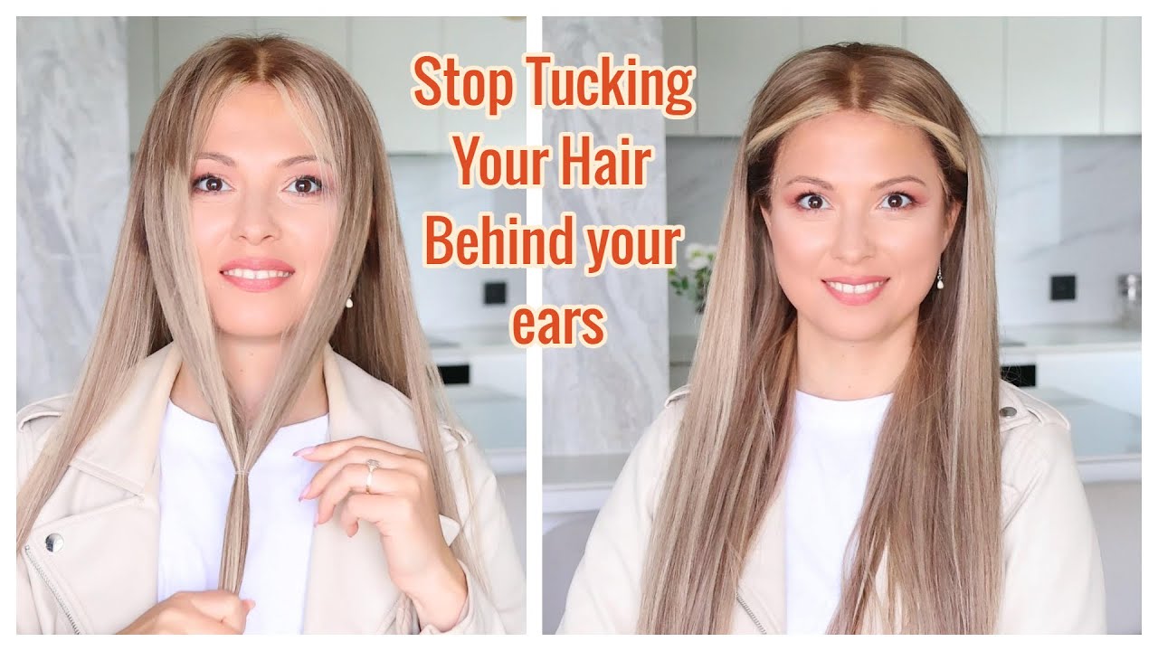 Stop tucking your hair behind your ears 👂 #hairstyles - YouTube